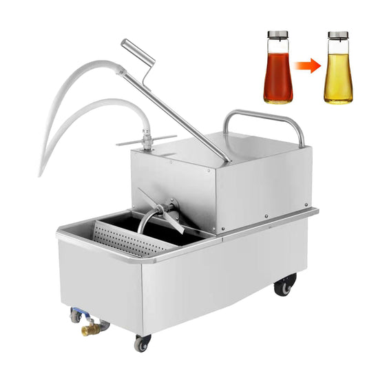 Commercial Fryer Oil Filter Cart - Extend Oil Life 3X | Hakka Brothers Corp