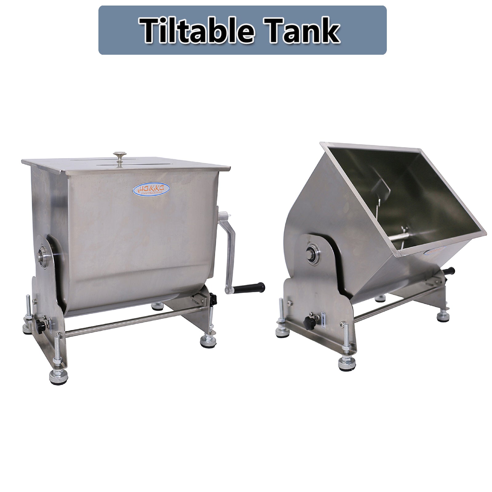 Hakka 90Pound/50Liter Capacity Tilt Tank Manual Meat Mixers – Hakka ...