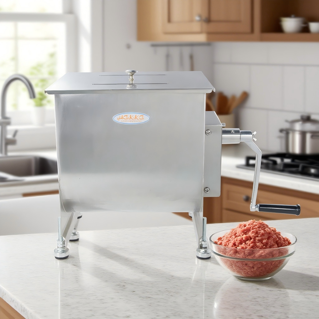 Hakka Manual Meat Mixer 15 lbs/7.5L Capacity Tank Stainless Steel Saus ...