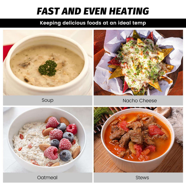 EasyRose Commercial Food Warmer 3X3.7QT Round Soup Pot Steam Table Foo ...