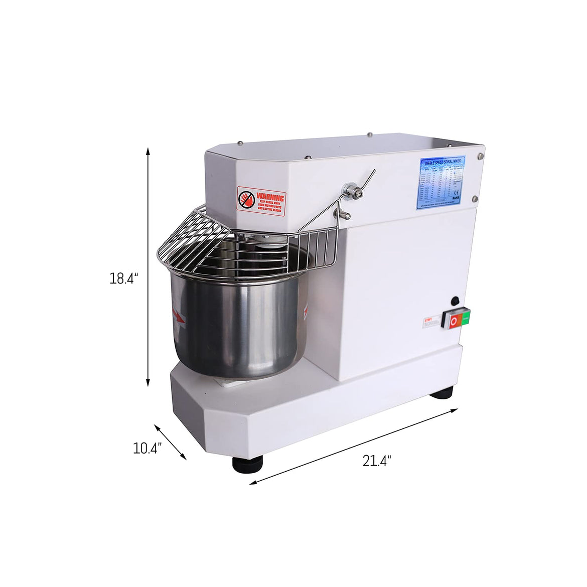Heavy-Duty Dough Mixers - 10L to 80L Spiral Systems | Hakka Brothers Corp