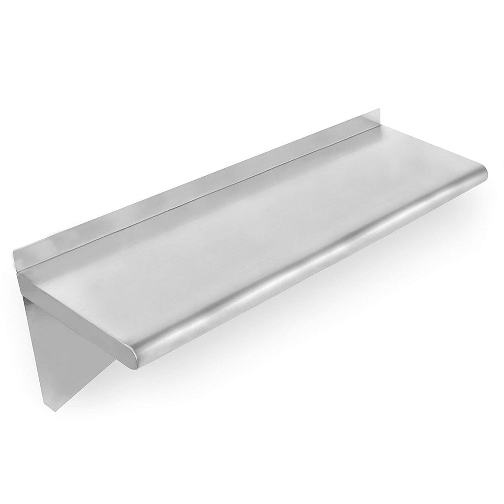 Hakka Brothers 14" x 36" Stainless Steel Commercial Kitchen Wall Shelf ...
