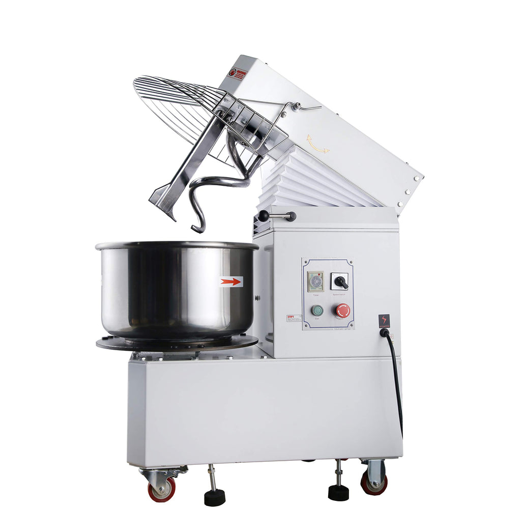 Hakka Commercial Dough Mixers 40 Quart Stainless Steel 2 Speed Rising ...